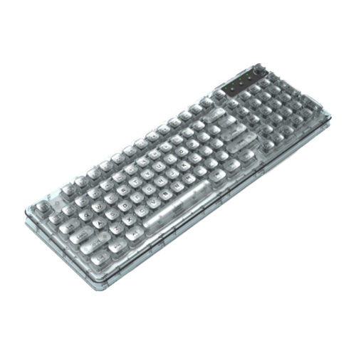 K347 Wireless Transparent Membrane Keyboard-KYSONA