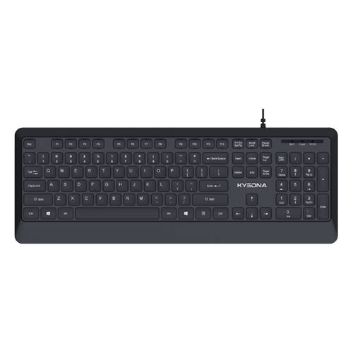 K348 Wired Membrane Keyboard-KYSONA